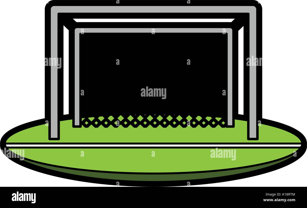 goal net soccer or football related icon image vector illustration ...