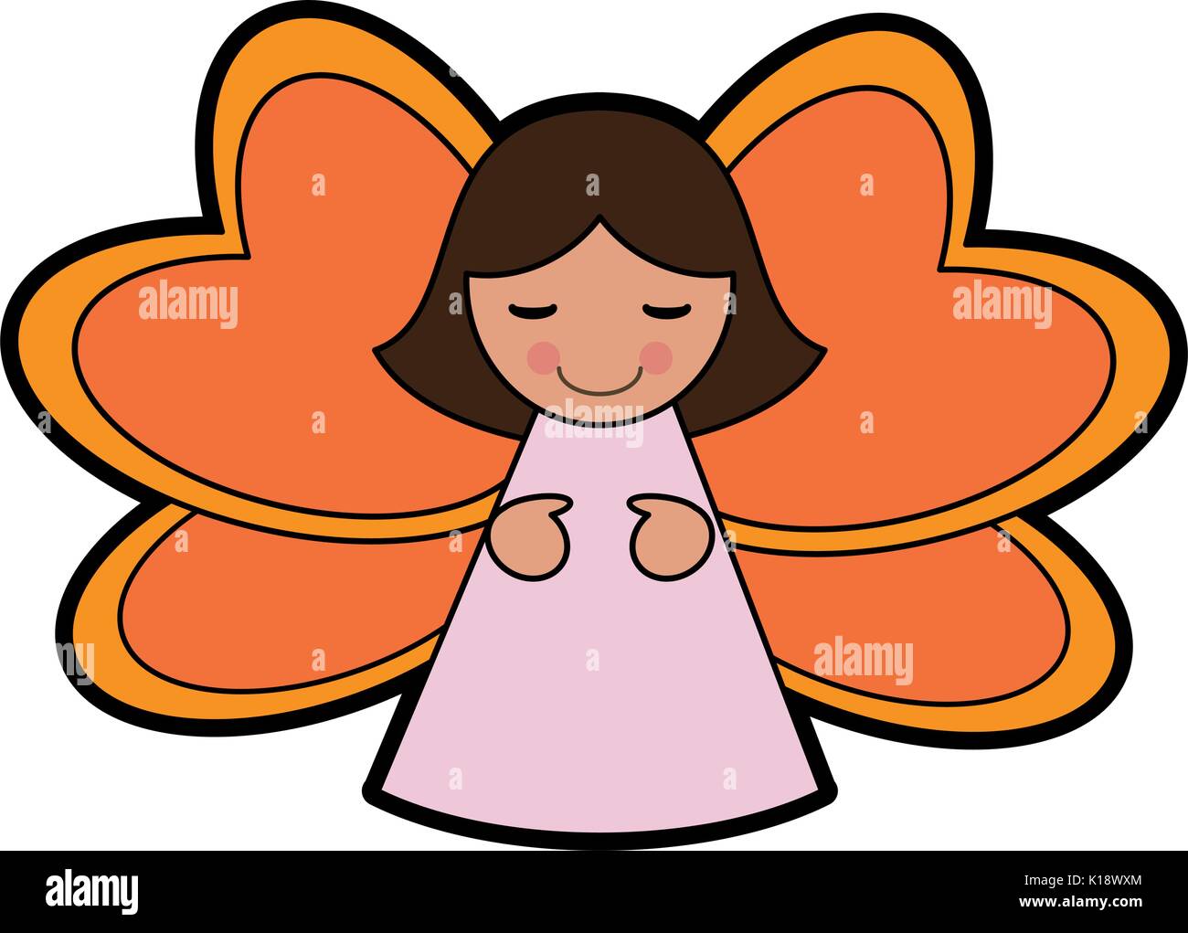 female angel icon image vector illustration design Stock Vector Image ...