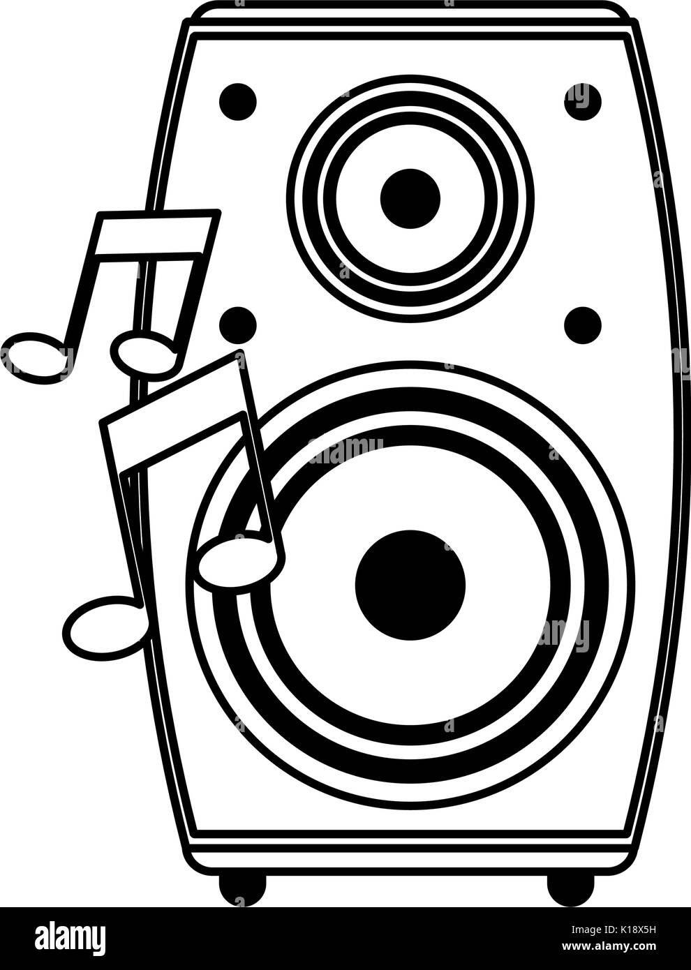 single speaker icon image vector illustration design Stock Vector Image ...