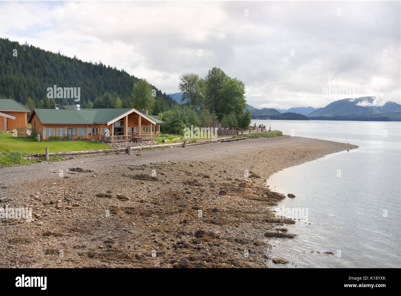 Icy Strait Point, Alaska, USA: View of the Duck Point Smokehouse ...