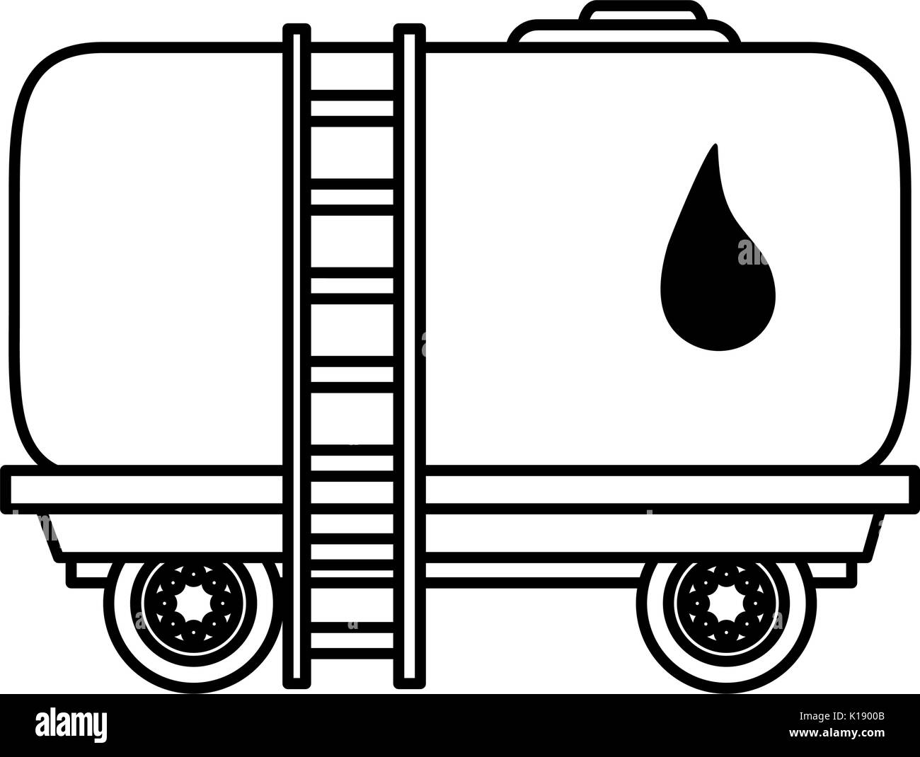 cistern truck oil industry related icon image vector illustration ...
