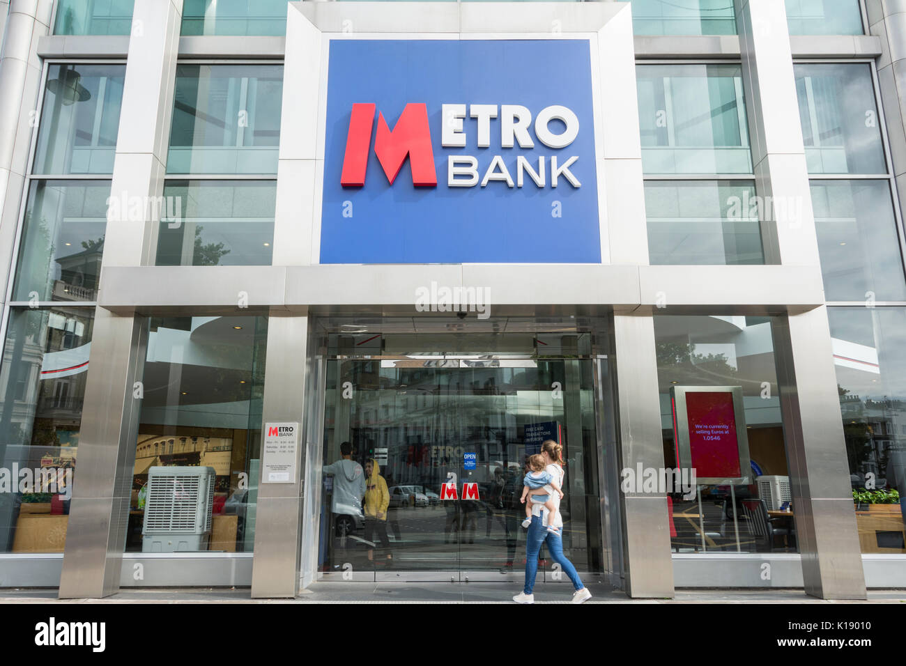 The exterior of the Metro Bank, Cromwell Road, Earl's Court, London ...