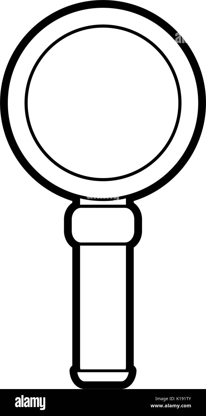 Magnifying glass looking for objects Stock Vector Image & Art - Alamy