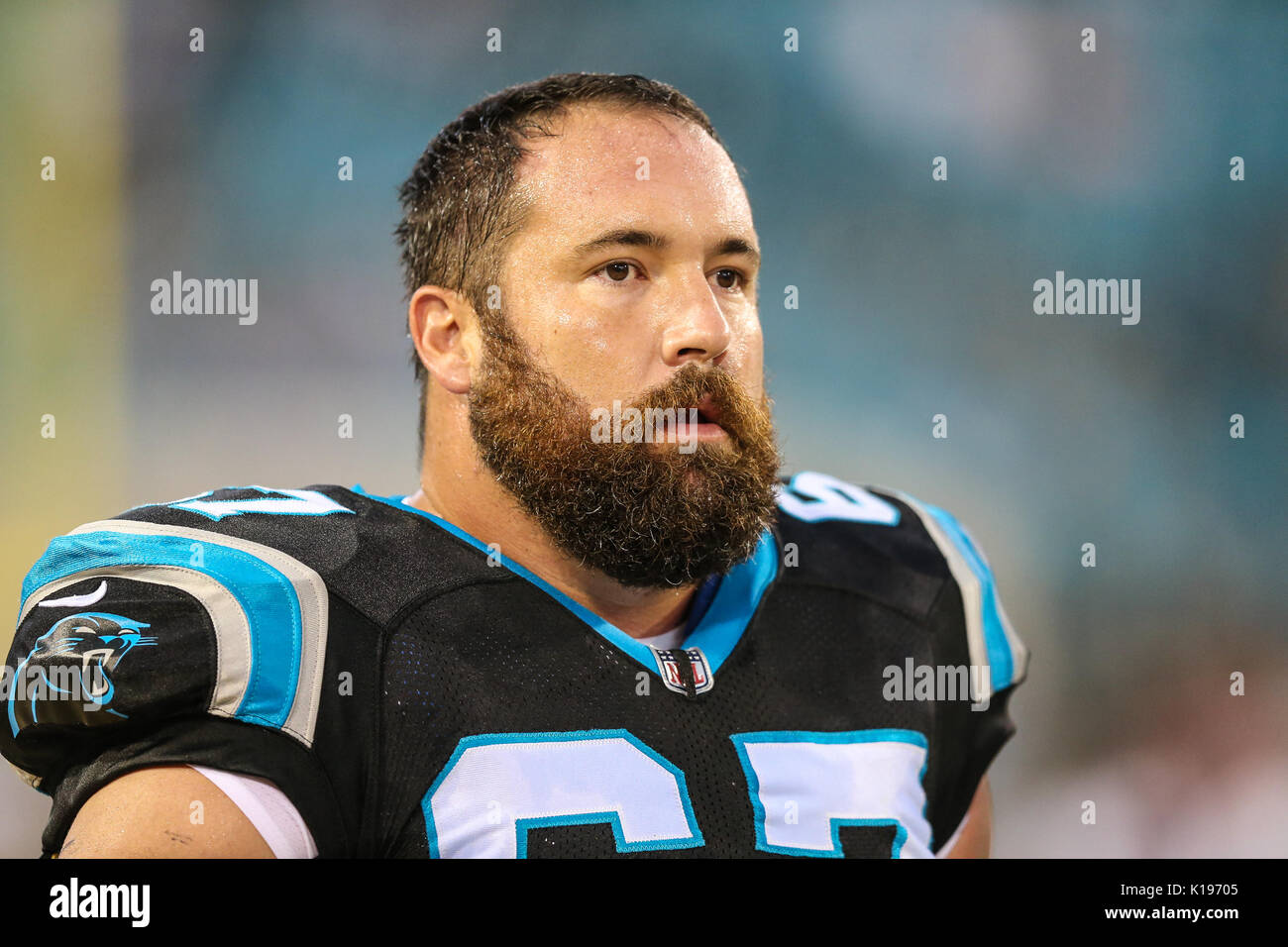 August 24, 2017: Carolina Panthers center Brian Folkerts (67) before an ...