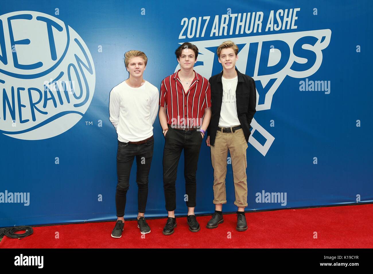 NEW YORK, NY - AUGUST 26: George Smith, Blake Richardson and Reece ...