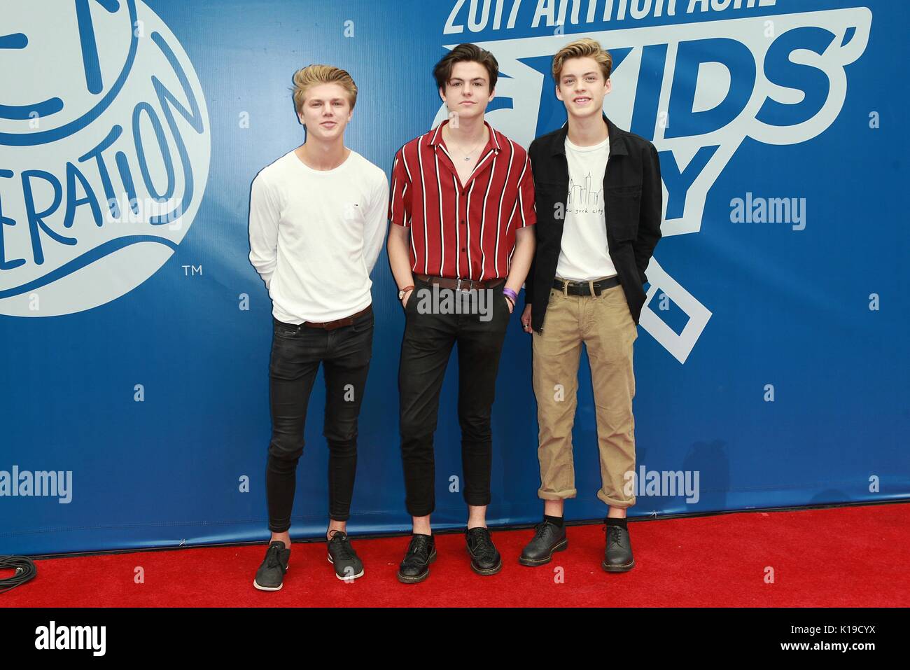 NEW YORK, NY - AUGUST 26: George Smith, Blake Richardson and Reece ...