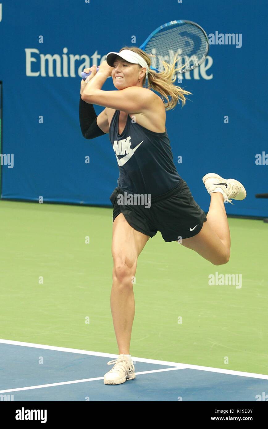 NEW YORK, NY - AUGUST 26: Maria Sharapova at the 2017 Arthur Ashe Kid's ...