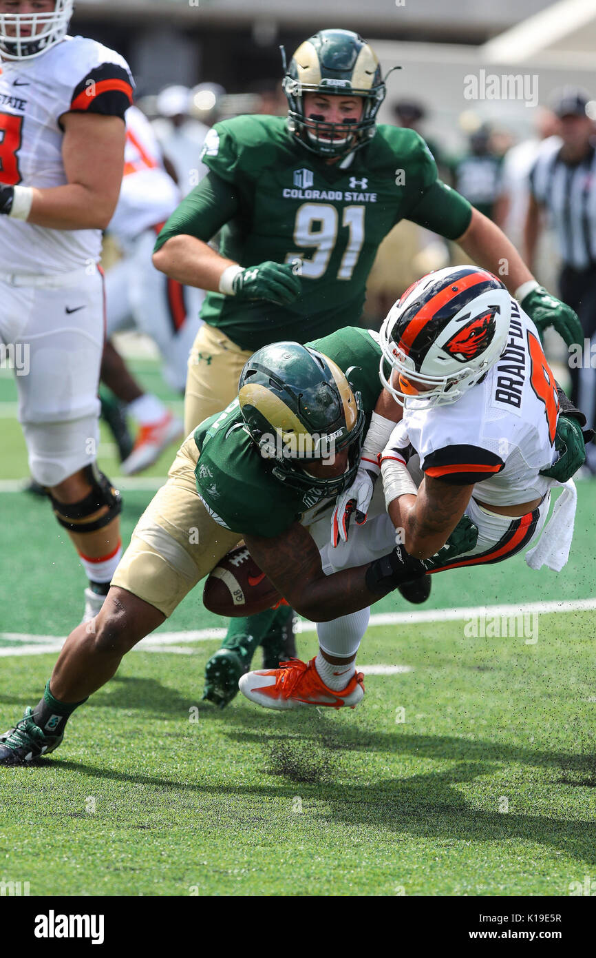 August 26, 2017: Colorado State's Josh Watson causes Oregon State's ...