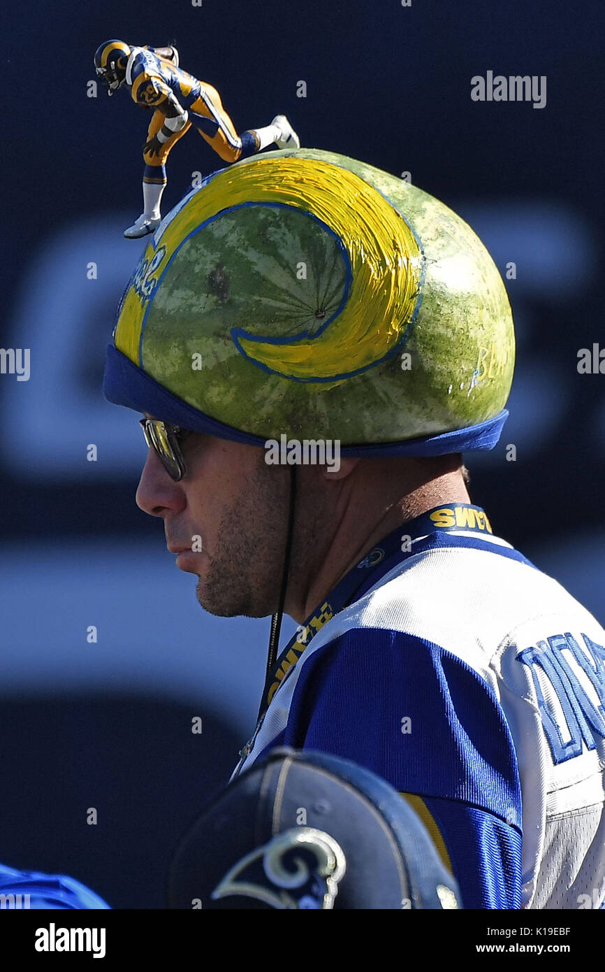 Los Angeles, USA. 26th August, 2017.Los Angeles Rams Fans in the stands ...