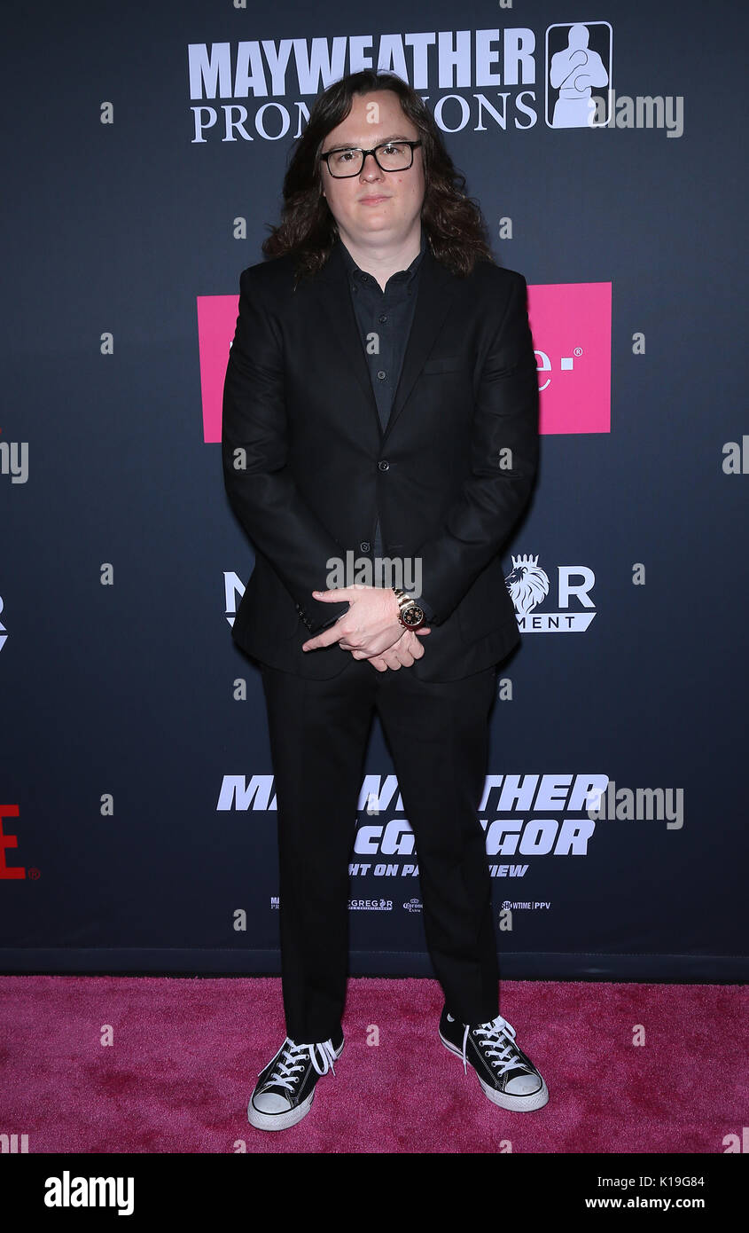 August 26, 2017 - Las Vegas, NV, U.S. - Clark Duke. Mayweather vs ...