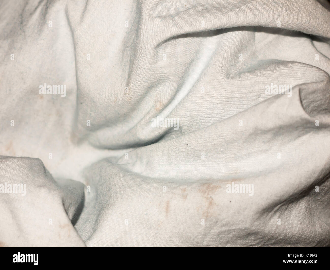 folded white cloth texture macro background studio; England; UK Stock ...