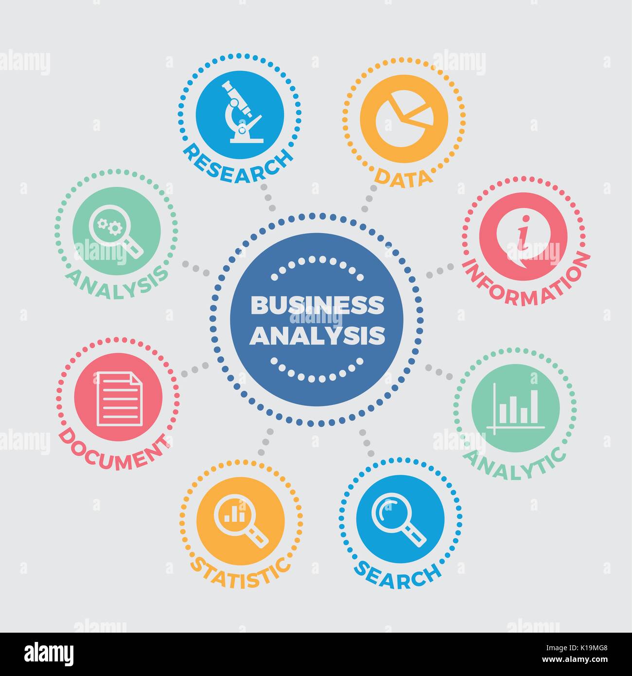 Job analysis icon vector Stock Vector Images - Alamy