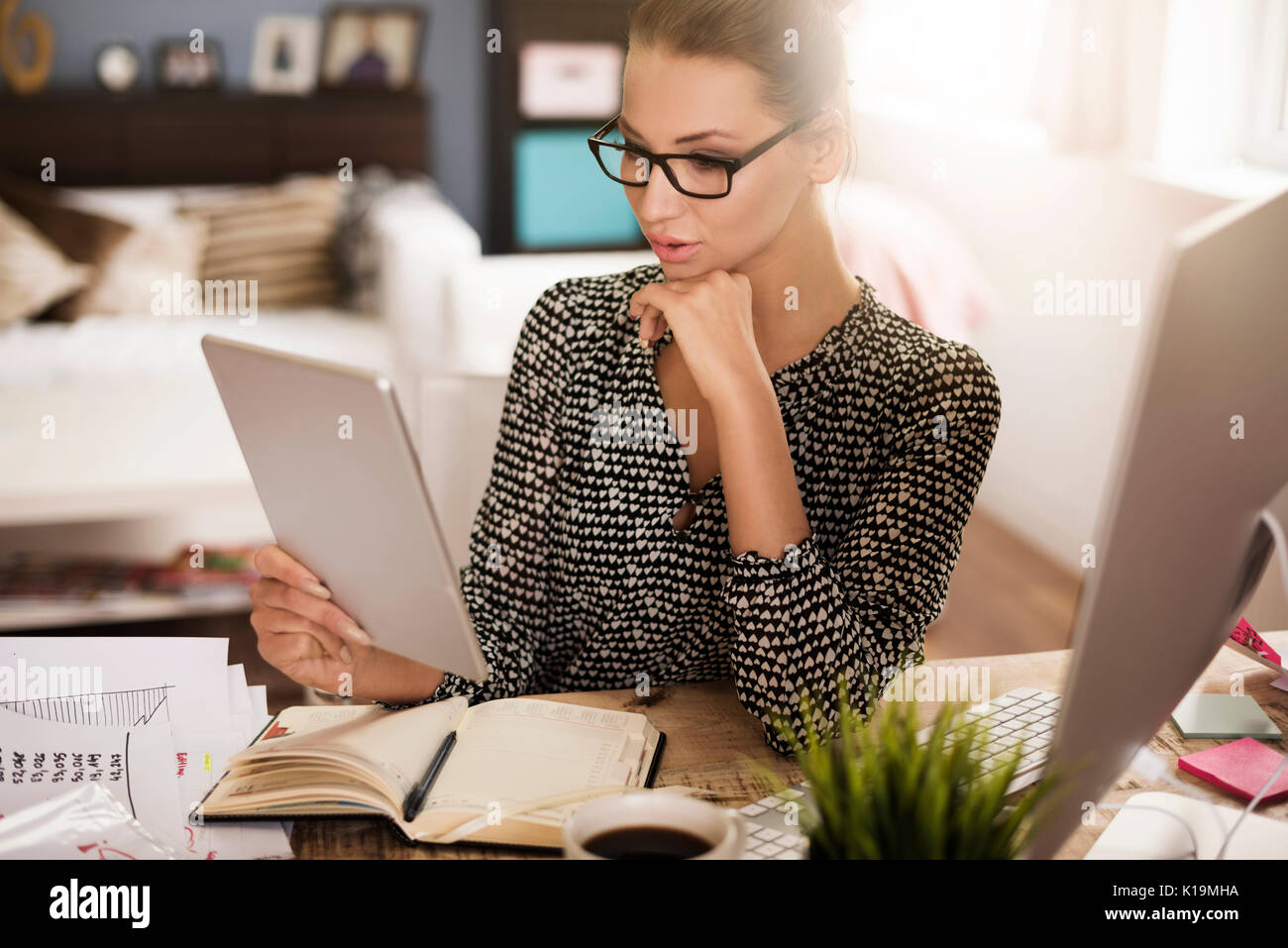 Organized young adult caucasian woman hi-res stock photography and ...
