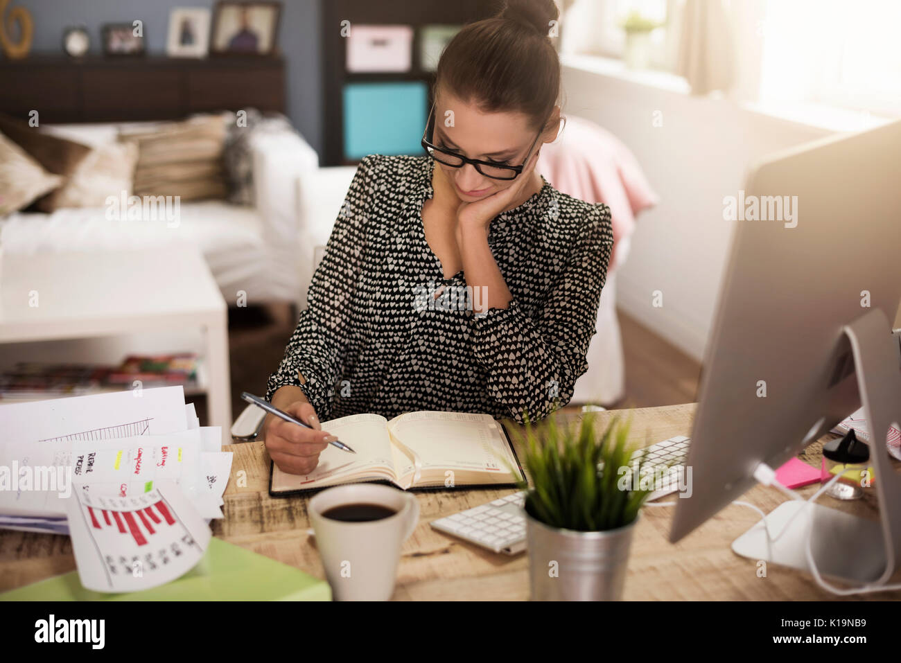 Checking if everything is fine Stock Photo - Alamy