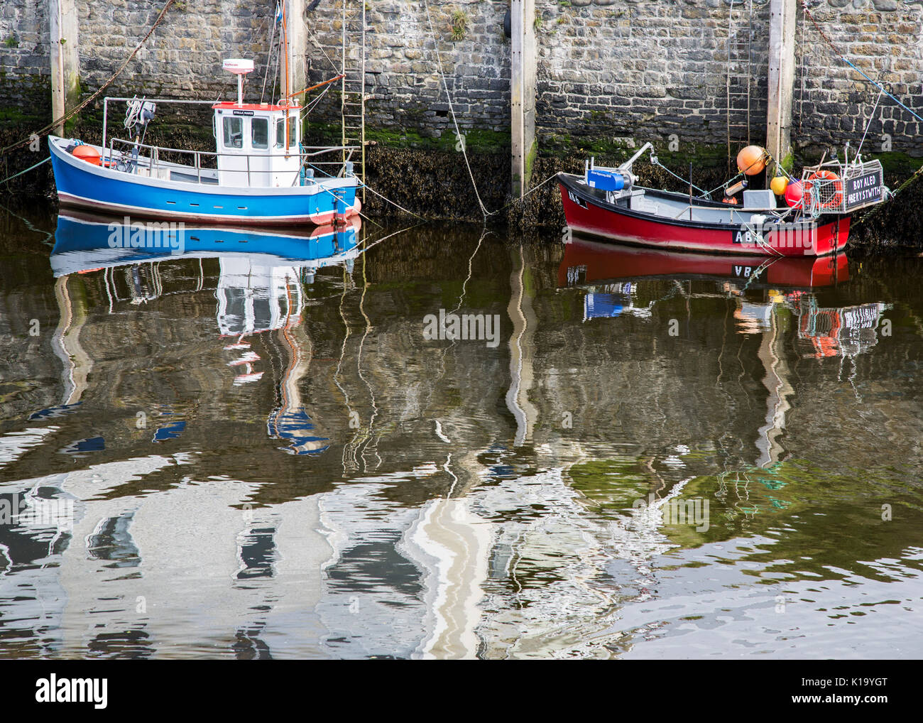 Aberystwyth harbour boats hi-res stock photography and images - Alamy