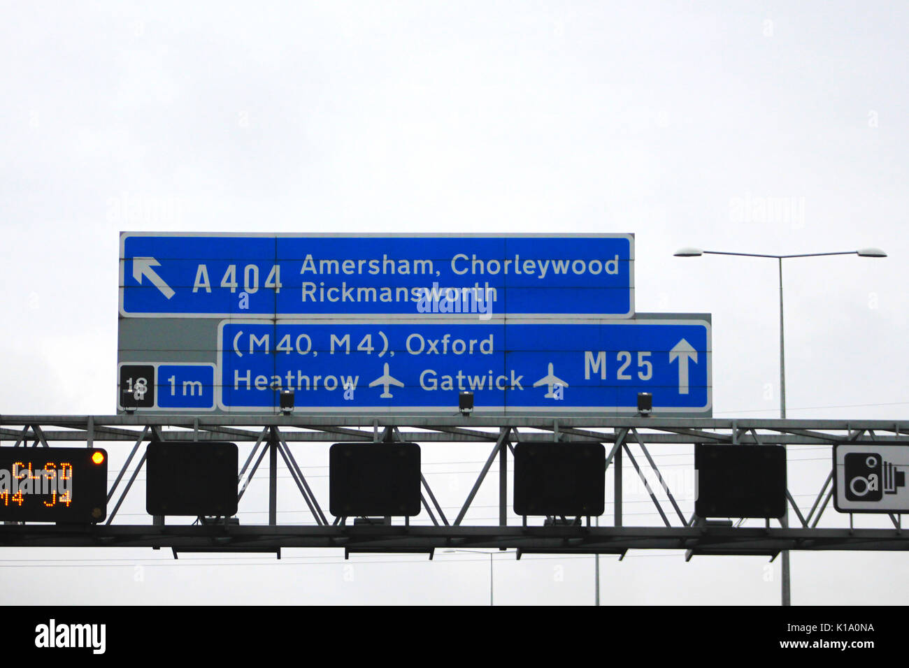 UK road sign Stock Photo - Alamy