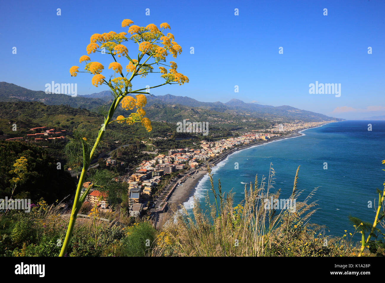Sicily, countryside by the sea at the village of Acireale Stock Photo ...