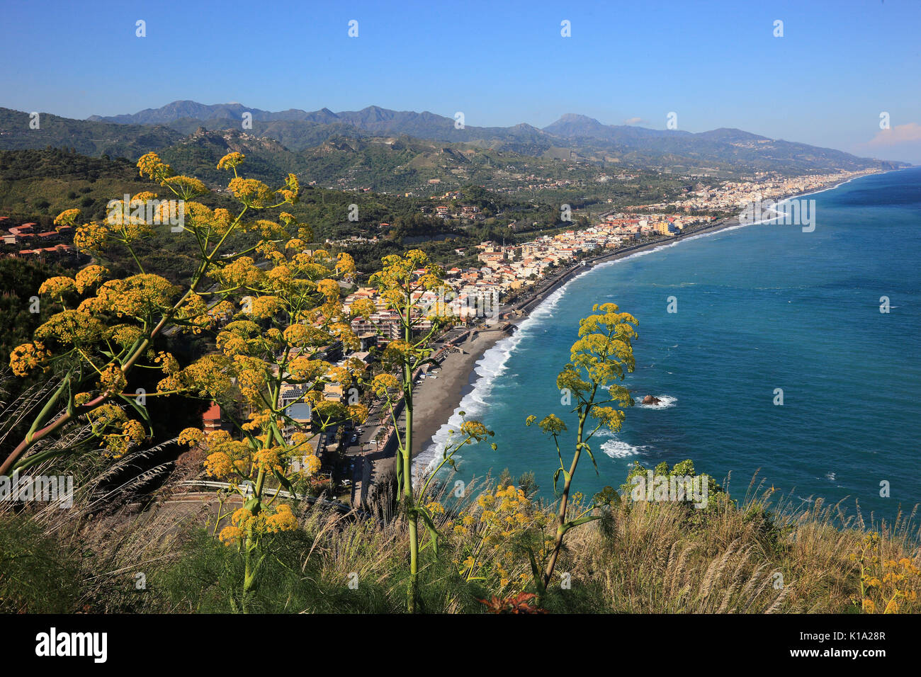 Sicily, countryside by the sea at the village of Acireale Stock Photo ...