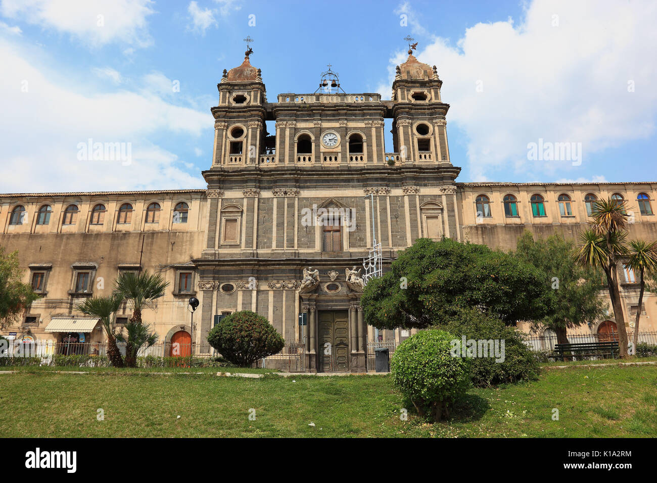 Sicily, city of Adrano, monastery and church of Santa Lucia Stock Photo ...