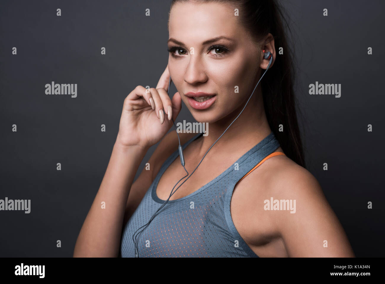 Close up of a fitness trainer Stock Photo - Alamy