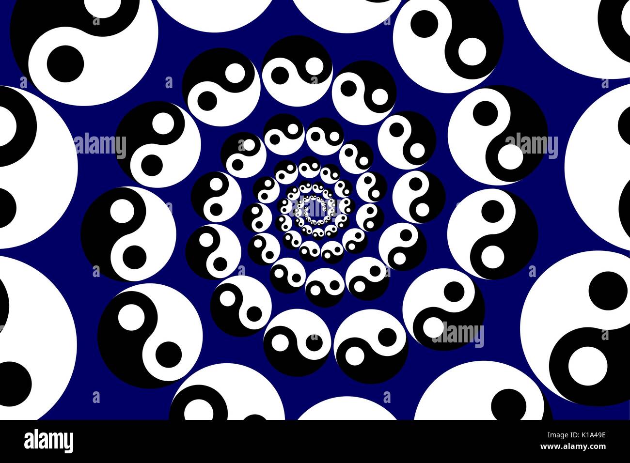Yin and yang vector pattern Stock Vector Image & Art - Alamy