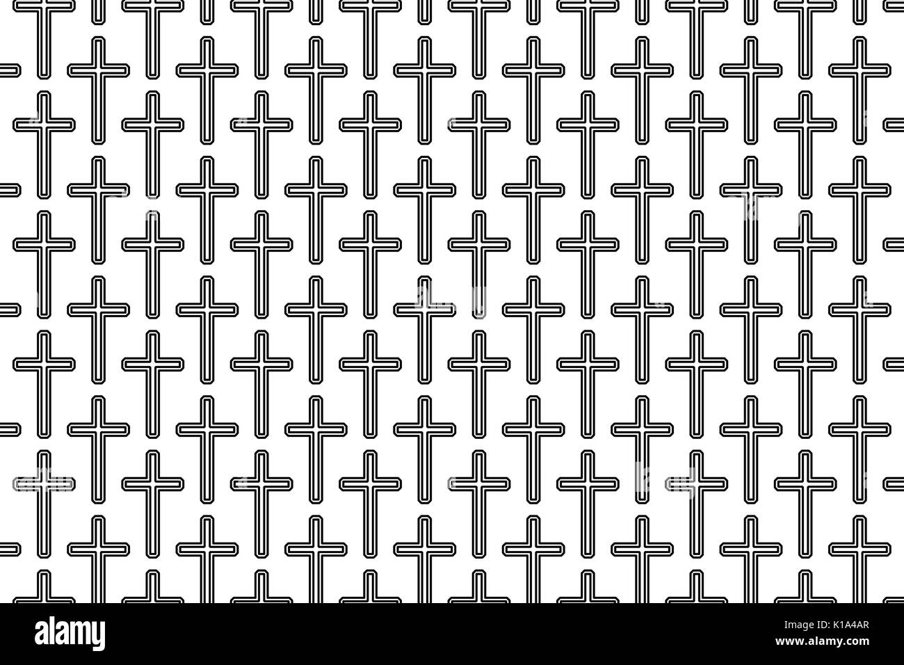Christian Cross Pattern Background