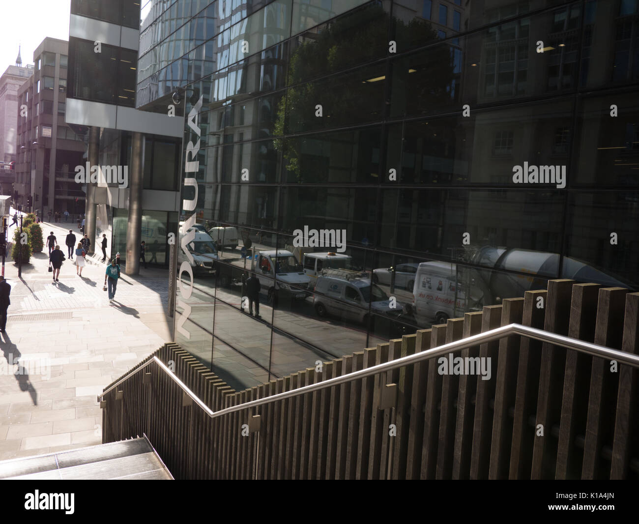 Nomura offices London Japanese financial holding company Stock Photo ...