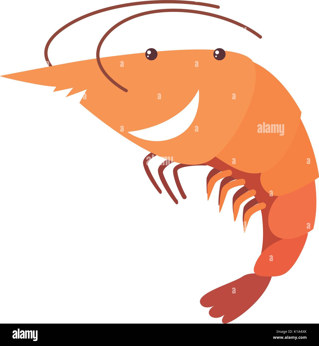 Prawn illustration cute hi-res stock photography and images - Alamy