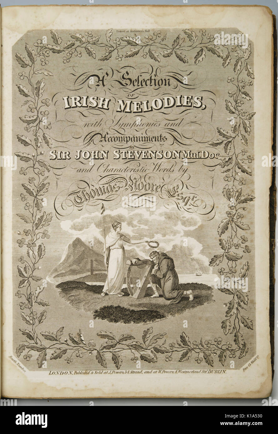 Sir John Stevenson's Irish Melodies, with words by Thomas Moore. Early ...