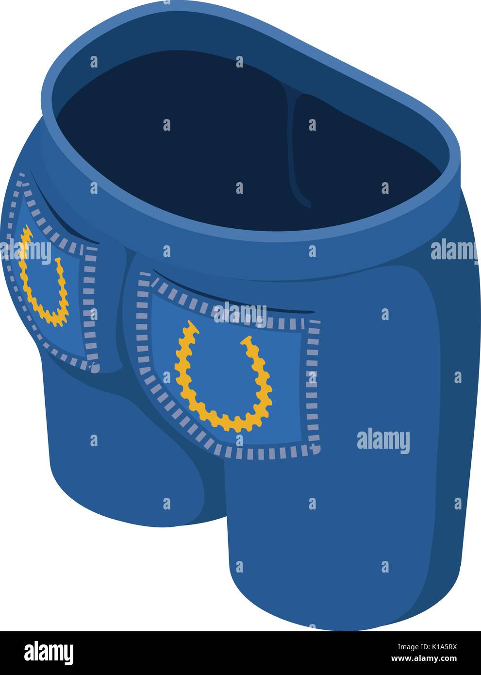 Blue jeans icon, isometric 3d style Stock Vector Image & Art - Alamy