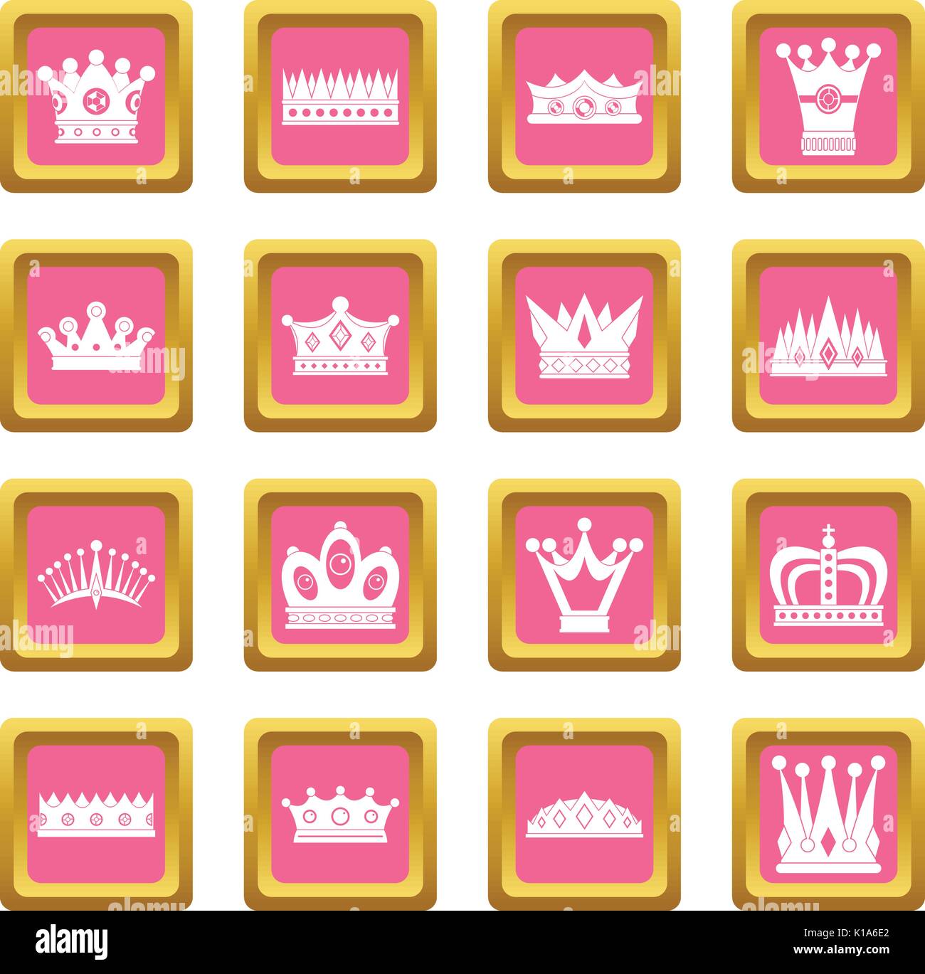 Queen pink hat Stock Vector Images - Alamy