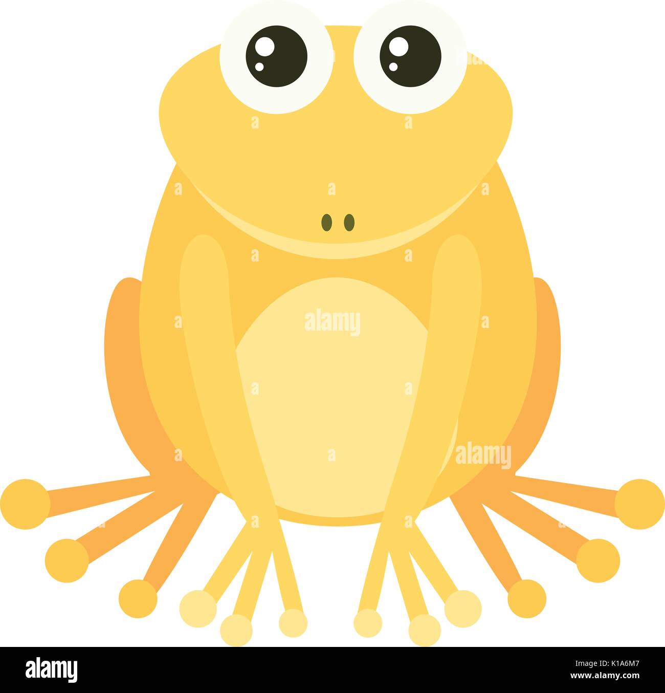Yellow frog Stock Vector Images - Alamy