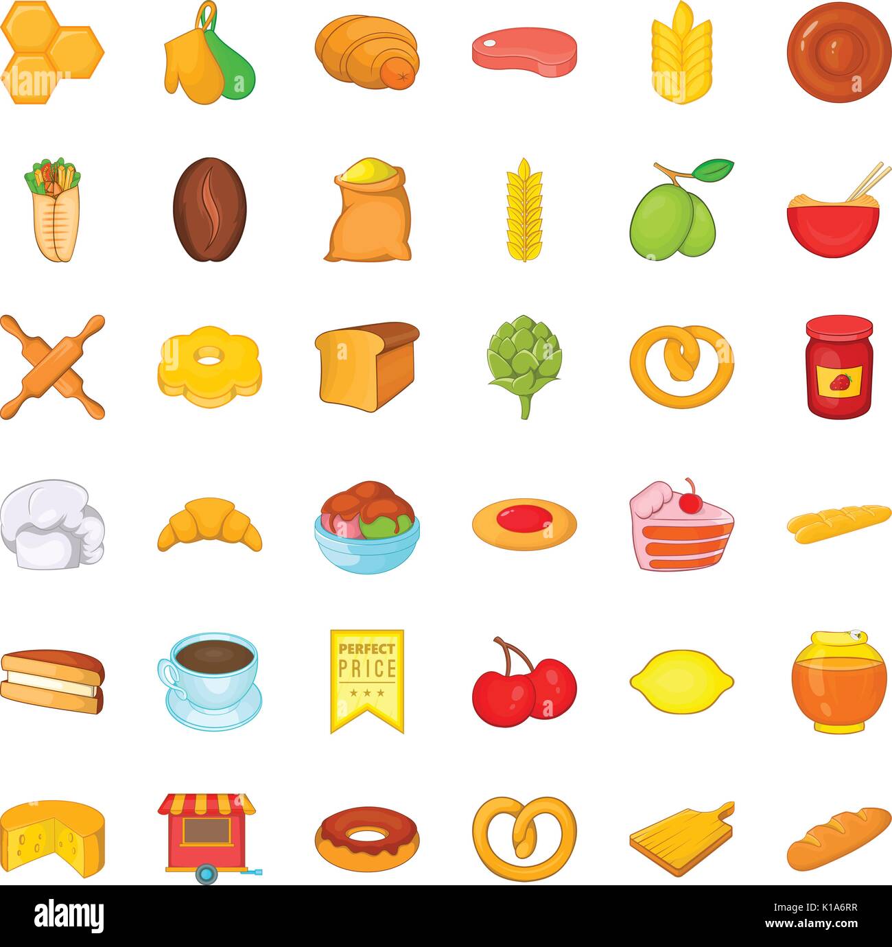 Curing icons set, cartoon style Stock Vector Image & Art - Alamy