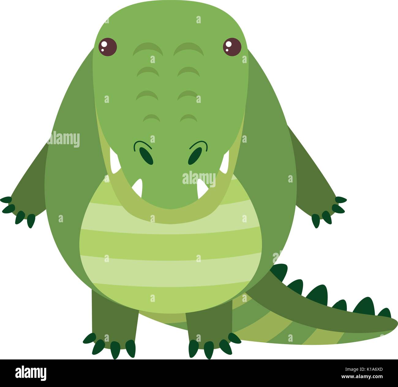 Animated Crocodile Face