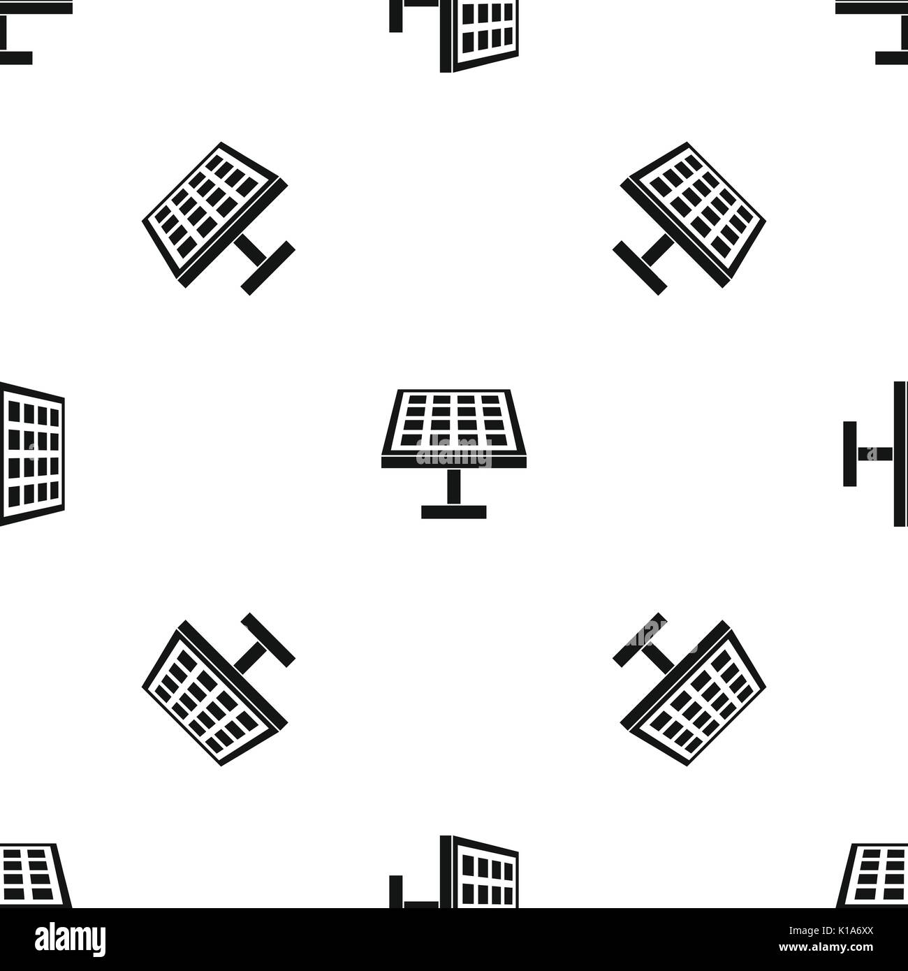 Solar energy panel pattern seamless black Stock Vector Image & Art - Alamy