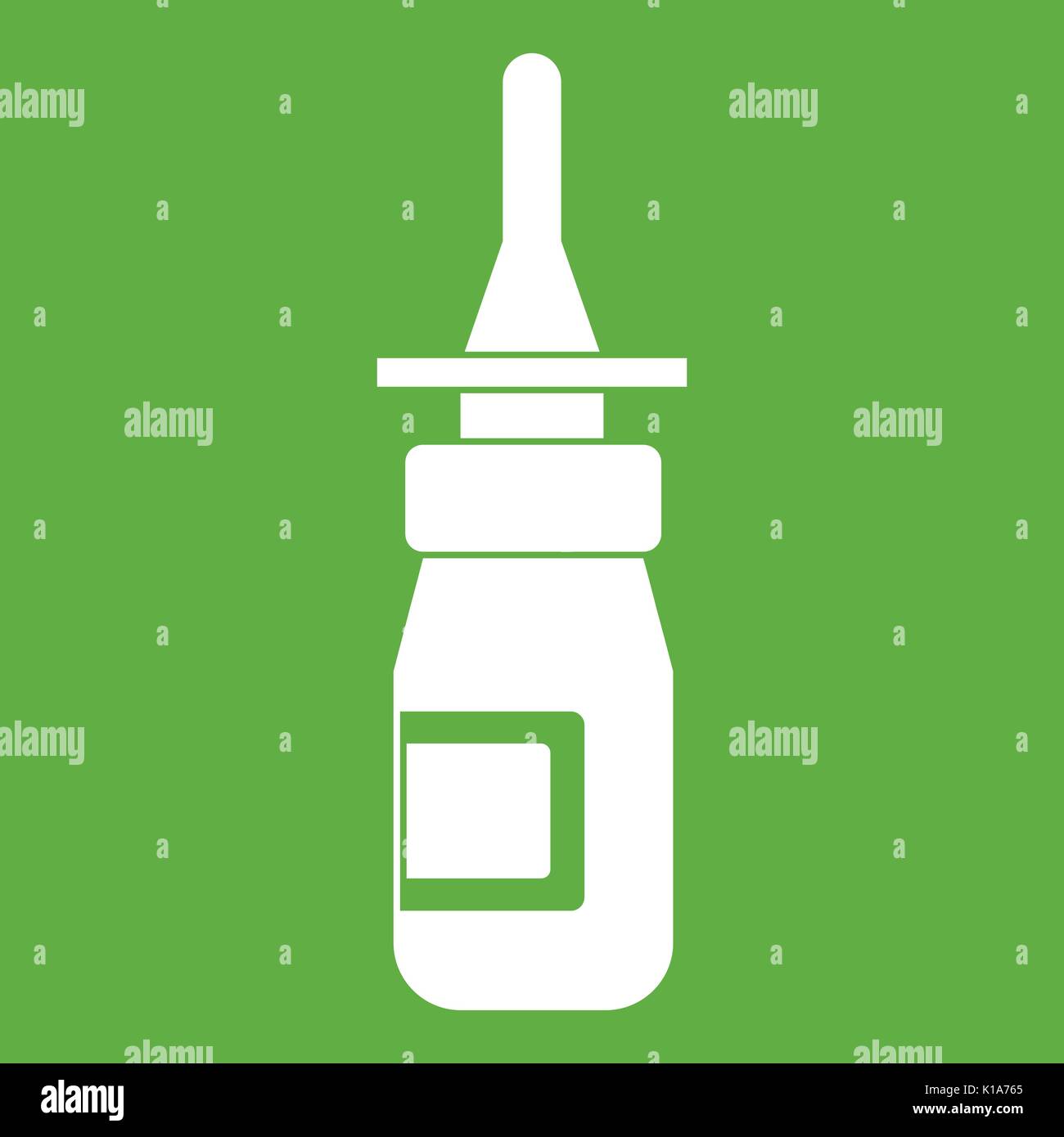 Nasal drops icon green Stock Vector Image & Art - Alamy