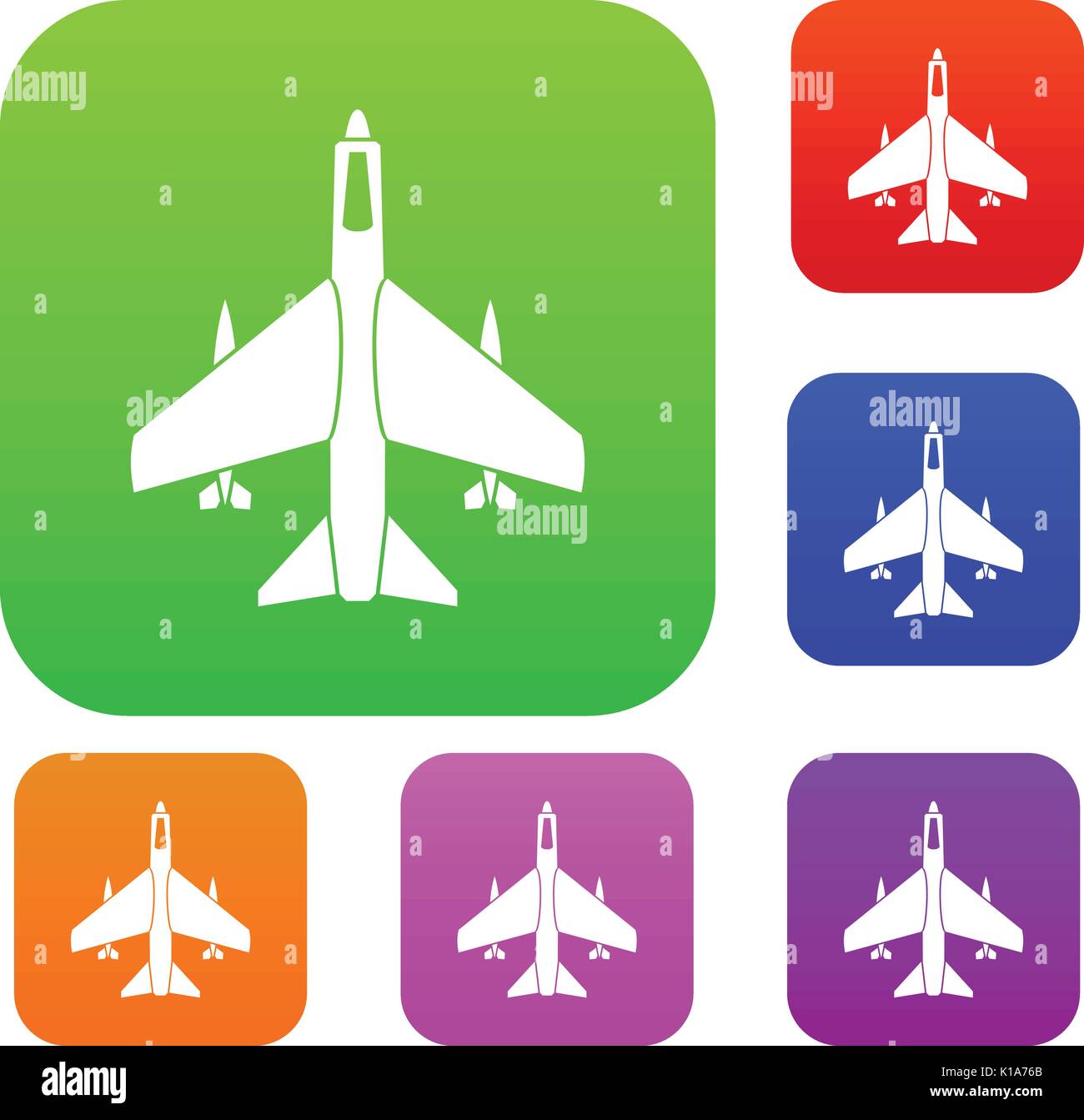 Armed fighter jet set collection Stock Vector Image & Art - Alamy