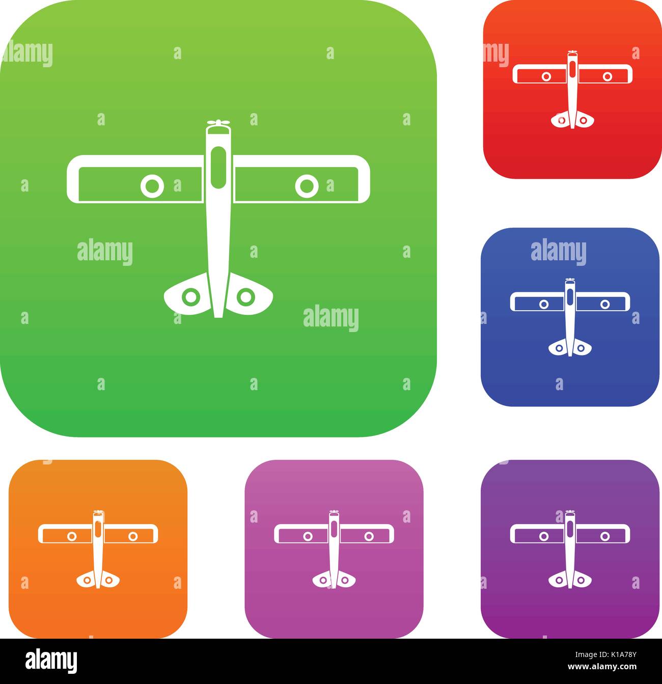 Military fighter plane set collection Stock Vector Image & Art - Alamy