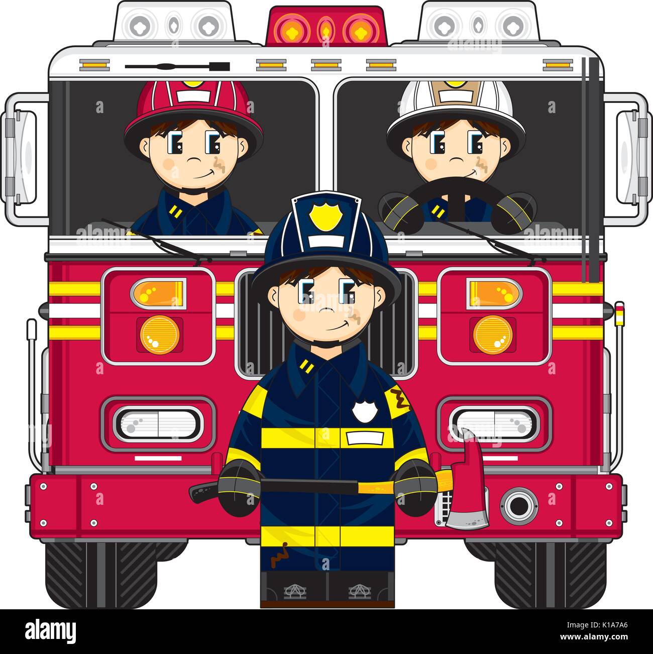 Firefighters Cartoon