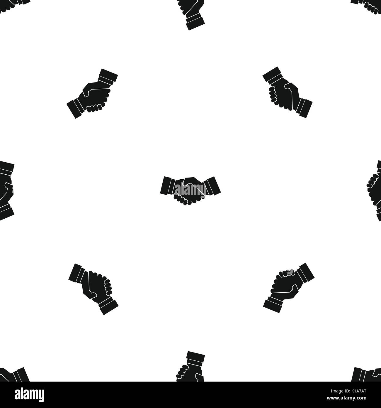 Handshake pattern seamless black Stock Vector Image & Art - Alamy
