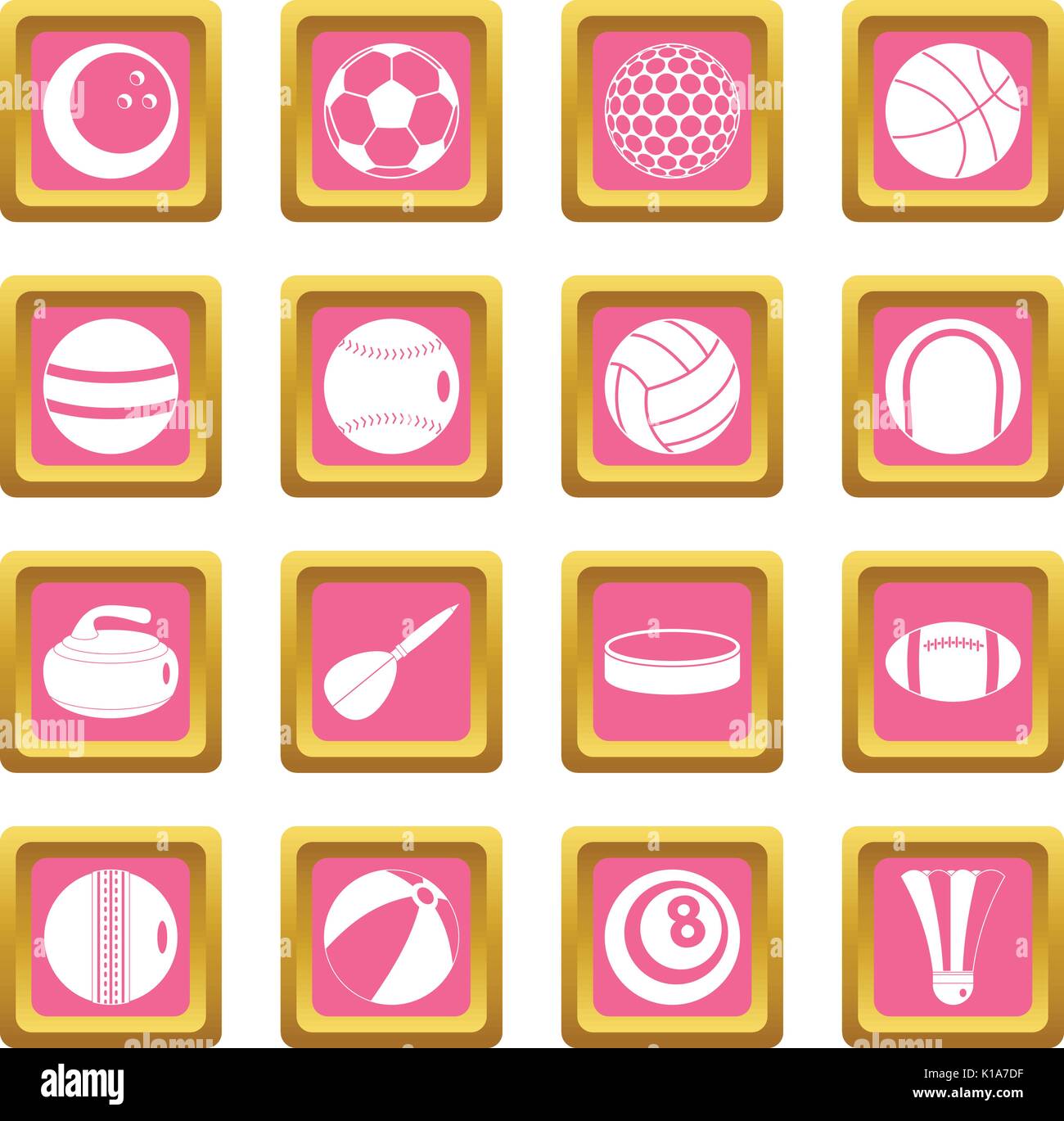 Pink soccer Stock Vector Images - Alamy