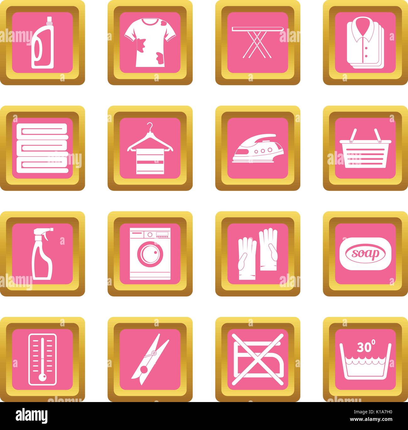 Pink thermometer Stock Vector Images - Alamy