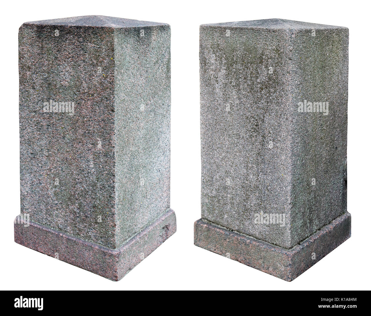 Old statue stone vertical Cut Out Stock Images & Pictures - Alamy