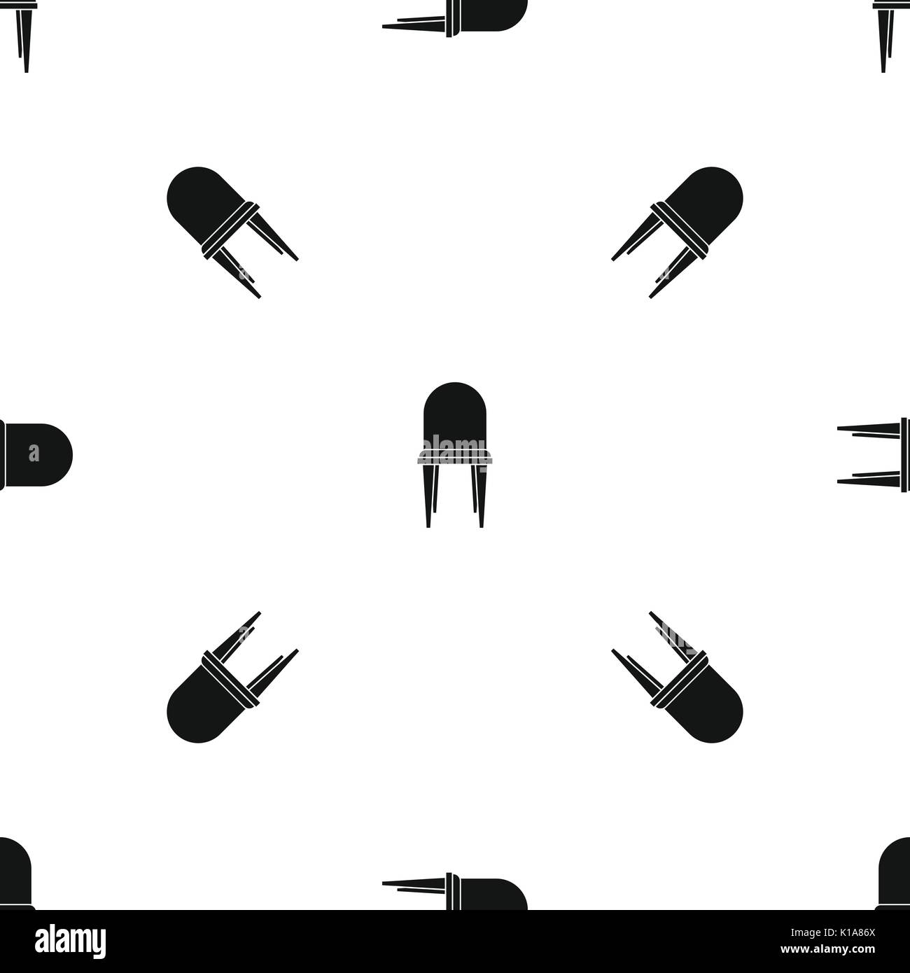 Chair pattern seamless black Stock Vector Image & Art - Alamy
