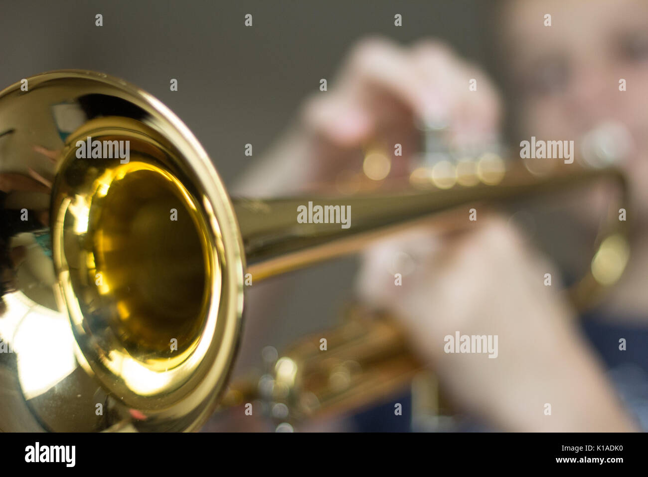 Trumpet blown hi-res stock photography and images - Alamy