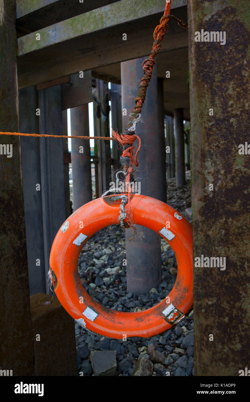 Life Ring And The River Thames High Resolution Stock Photography and ...