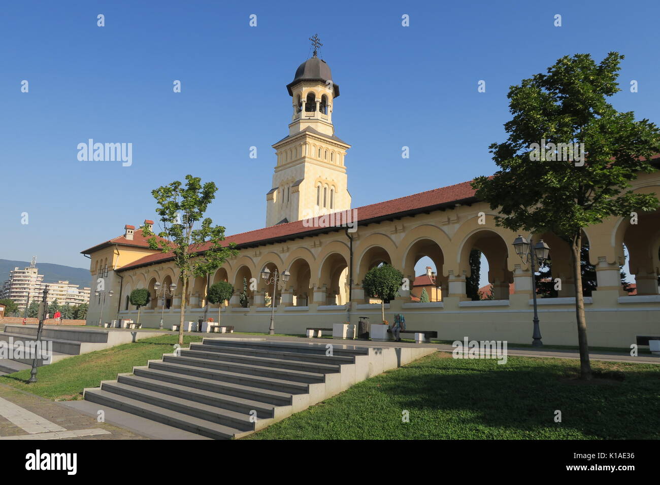 Catholic church in Alba Iulia, Transylvania, Romania Stock Photo - Alamy