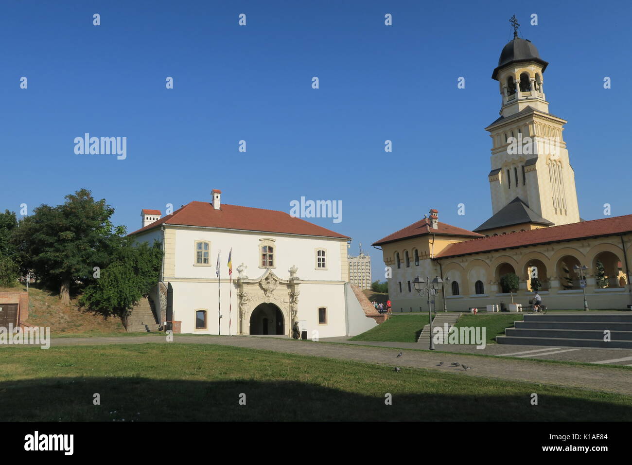 Catholic church in Alba Iulia, Transylvania, Romania Stock Photo - Alamy