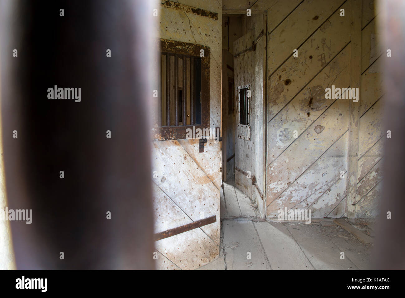 Old western jail cell in hi-res stock photography and images - Alamy