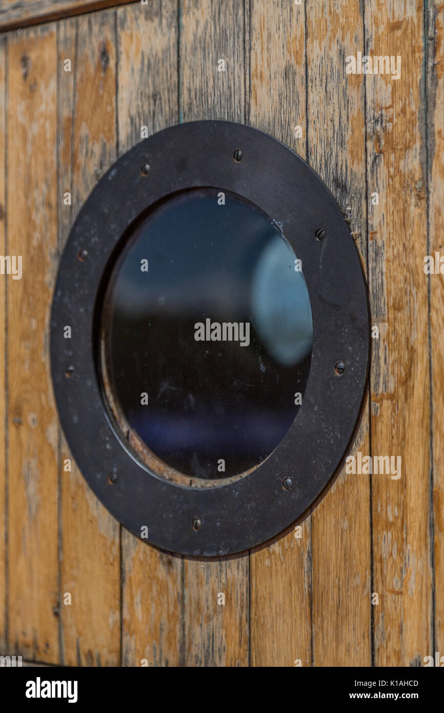 Window of Old Tall Ship Stock Photo - Alamy